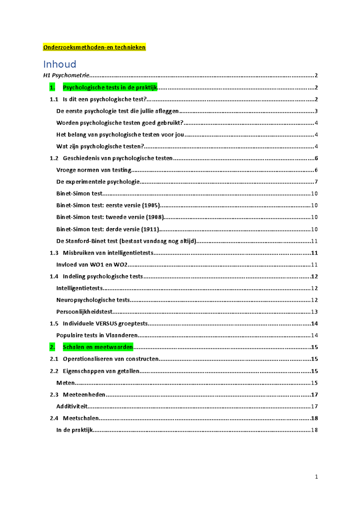 Onderzoeksmethoden-en technieken - - Studocu