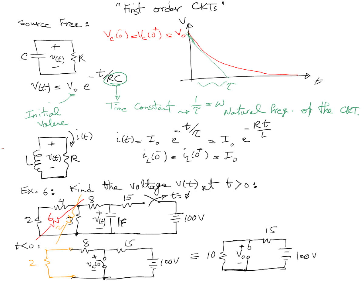 3- 1st&2nd Order Circuits - ELEE2210U - Studocu