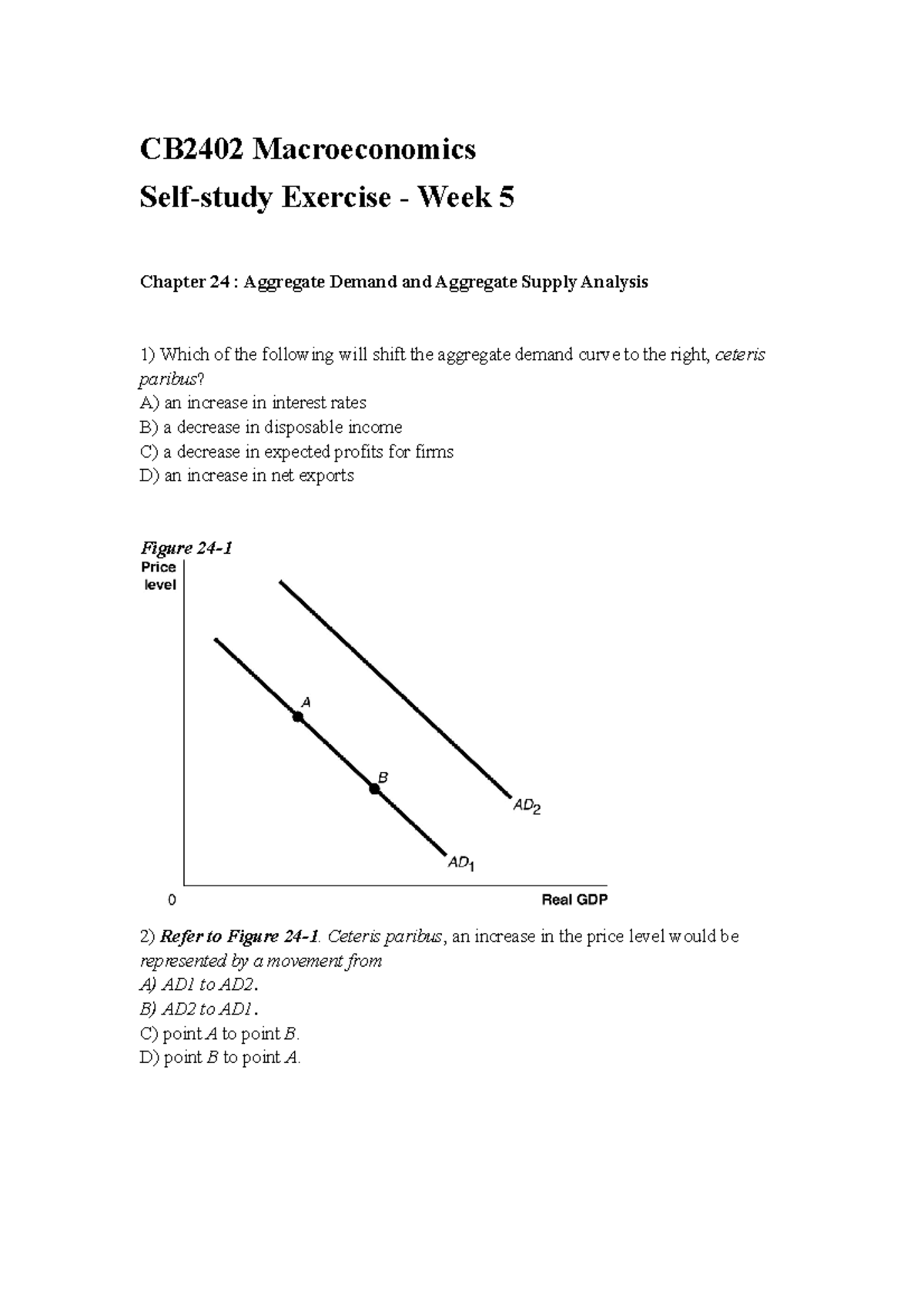Self-study Exercise - Week 5 - CB2402 Macroeconomics Self-study ...