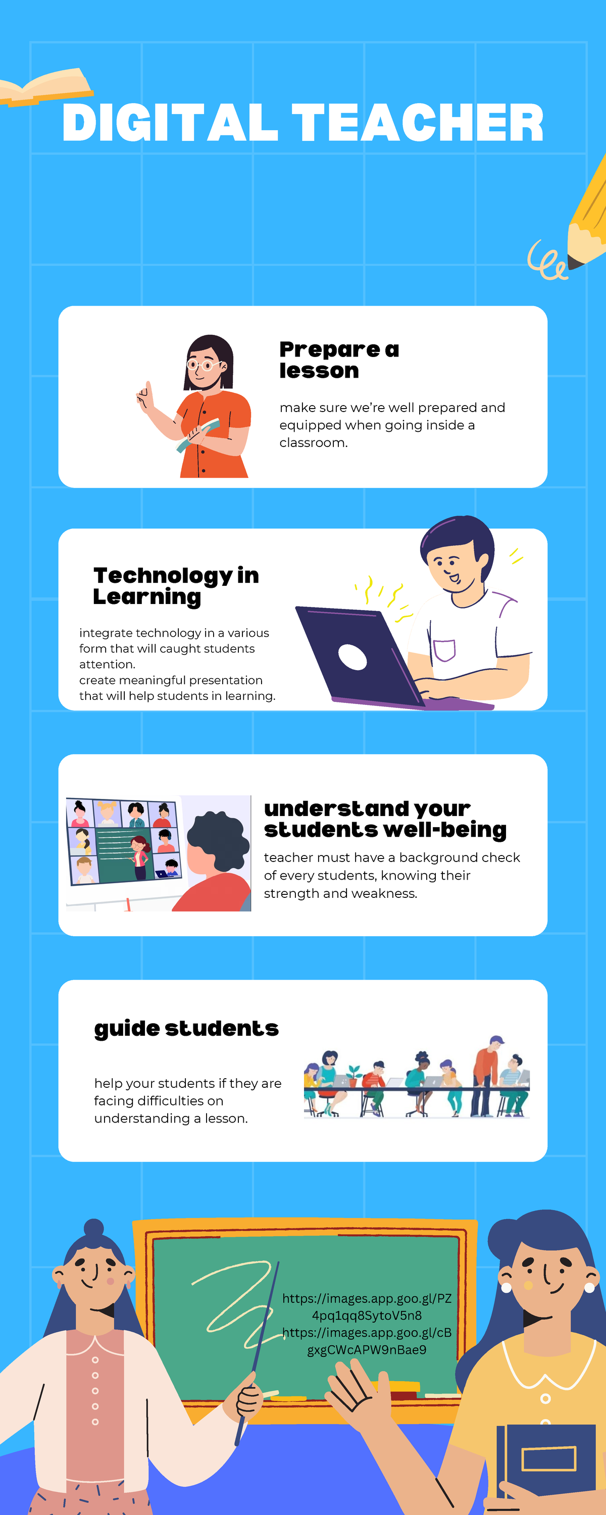 Blue Illustrative Building The Future Through Education Infographic - V ...