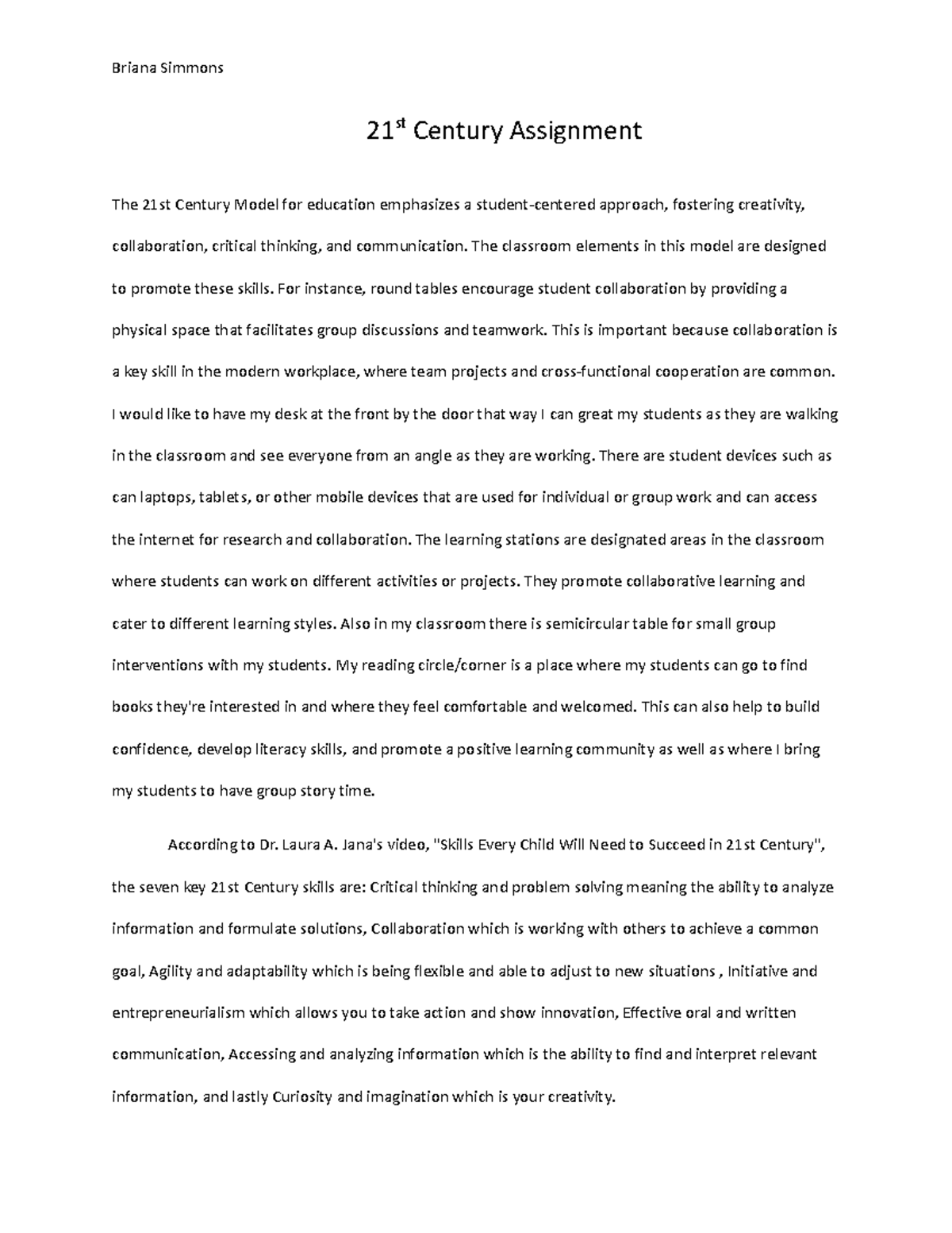 21st Century - The classroom elements in this model are designed to ...