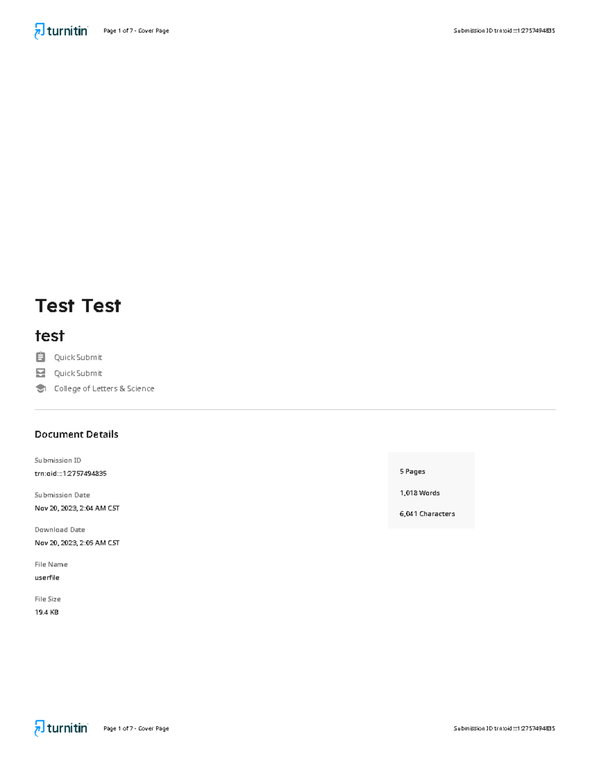 Report notes with clear - ####### College of Letters & Science ...