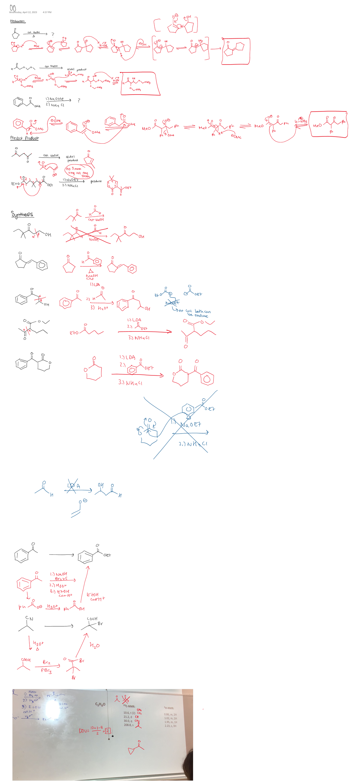 Ochem 2 lecture notes: Chapter 20 mechanisms, products, synthesis, and ...