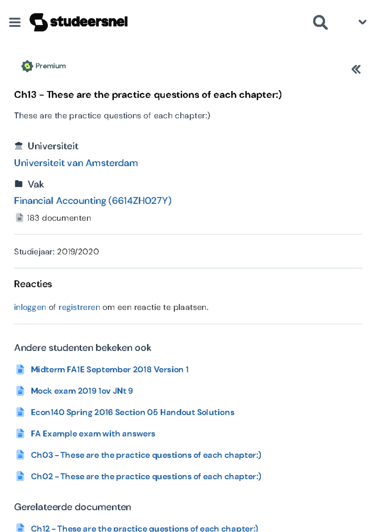 Chapter 13 - Cash Flow - Premium Ch13 - These are the practice ...