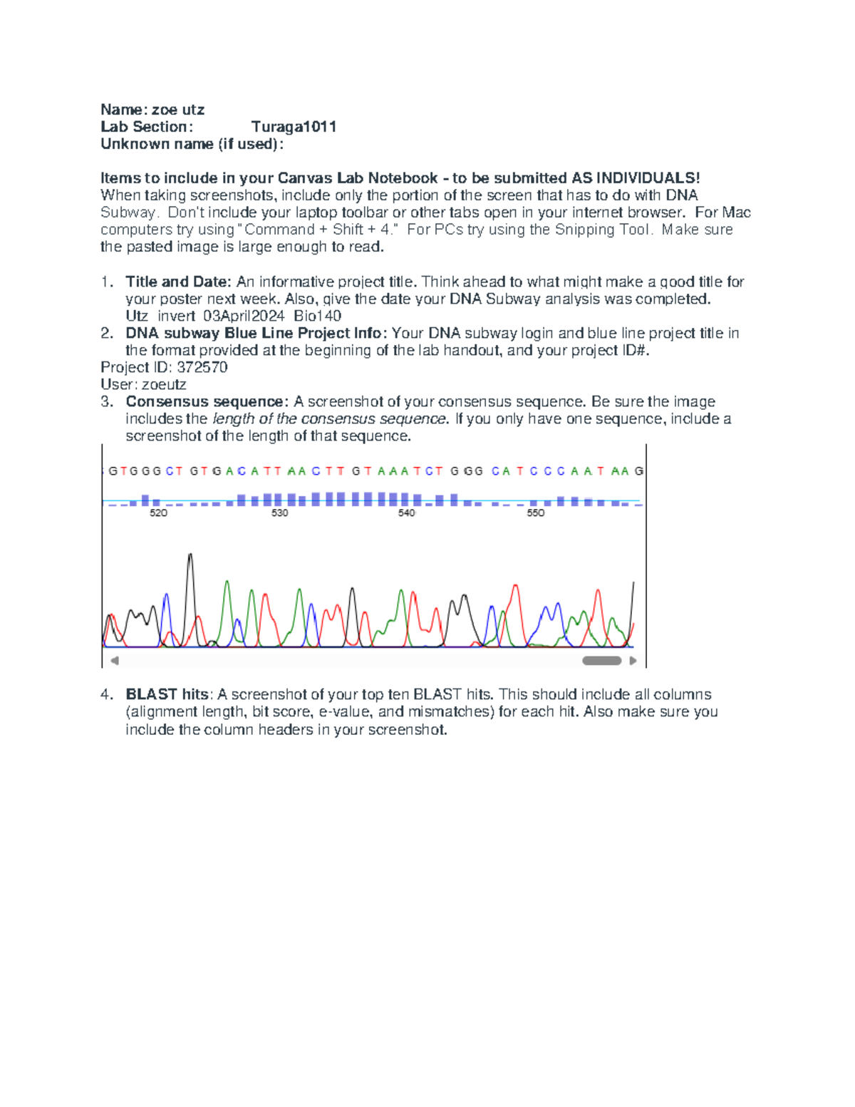 Annotated-DNA%20Subway%20Lab%20Notebook%20Template - Name: zoe utz Lab ...