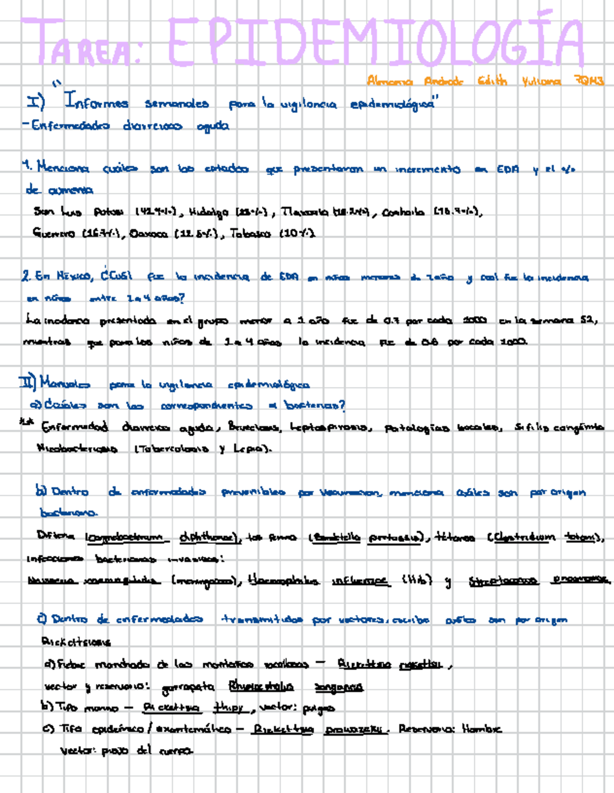 Tarea Epidemiología. Almanza Edith. 7QM3 - Tarea : EPIDEMIOLOGIA 1 ...
