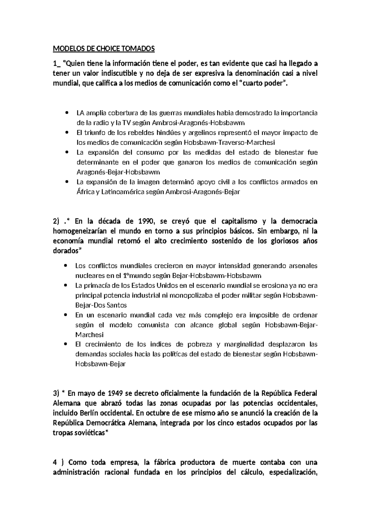 Choice psm 2023 - MODELOS DE CHOICE TOMADOS 1_ “Quien tiene la ...