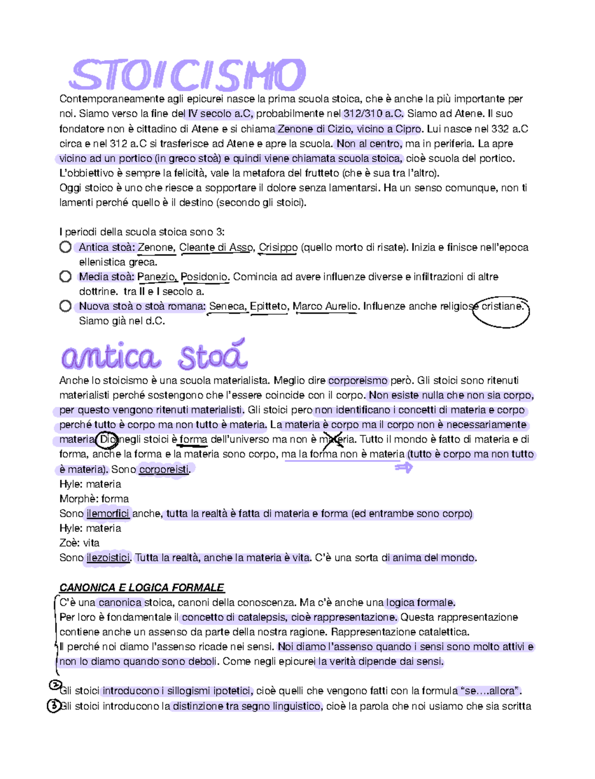 Stoicismo - La filosofia stoica: l'antica stoà. - Contemporaneamente ...