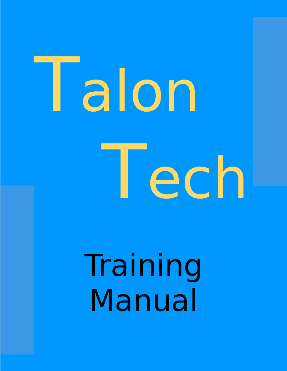 Training Manual Review 2 - Talon Tech Training Manual 2020 Spring Table ...
