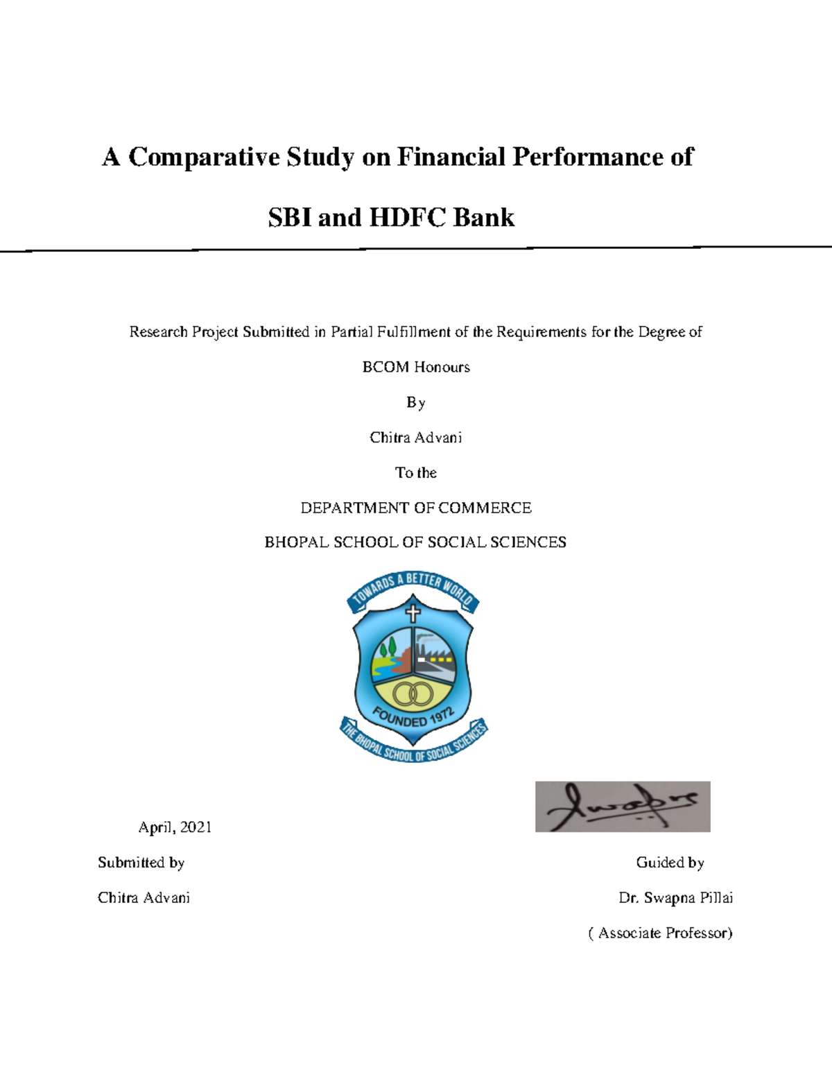 HDFC v SBI Bank - A Comparative Study on Financial Performance of SBI ...