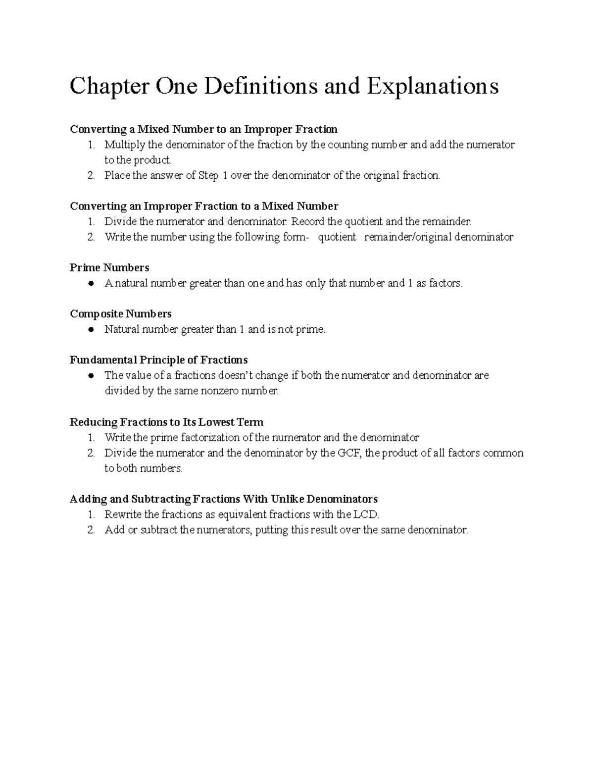 Chapter 1 Definitions and Explanations - Chapter One Definitions and ...