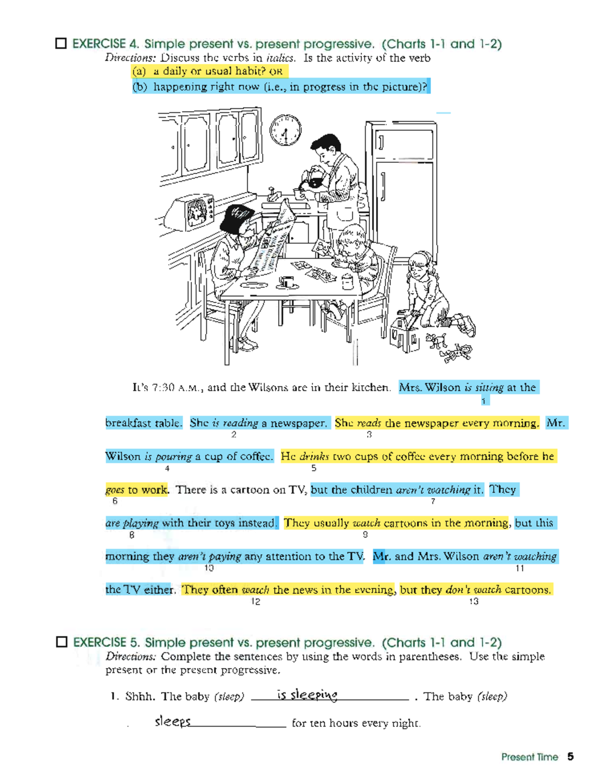Fundamentals of english grammar pages 18 19 - EXERCISE 4. Slmple ...