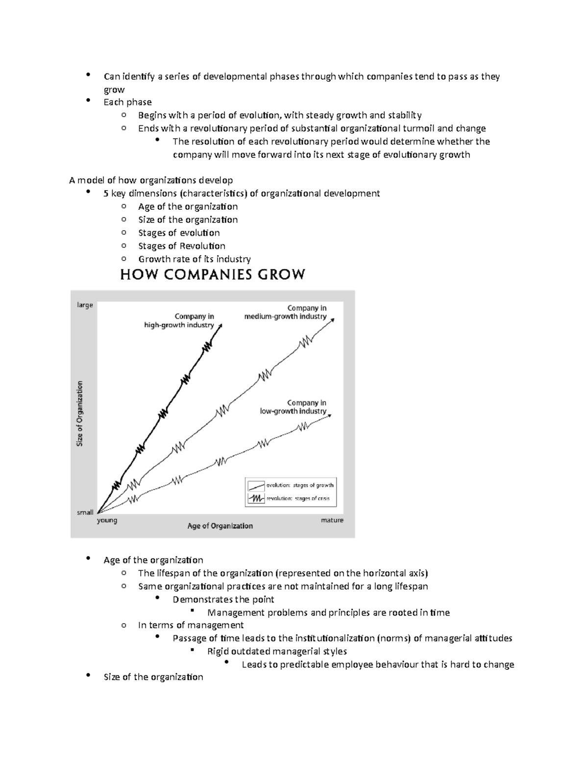 Evolution and Revolution - Can identify a series of developmental ...
