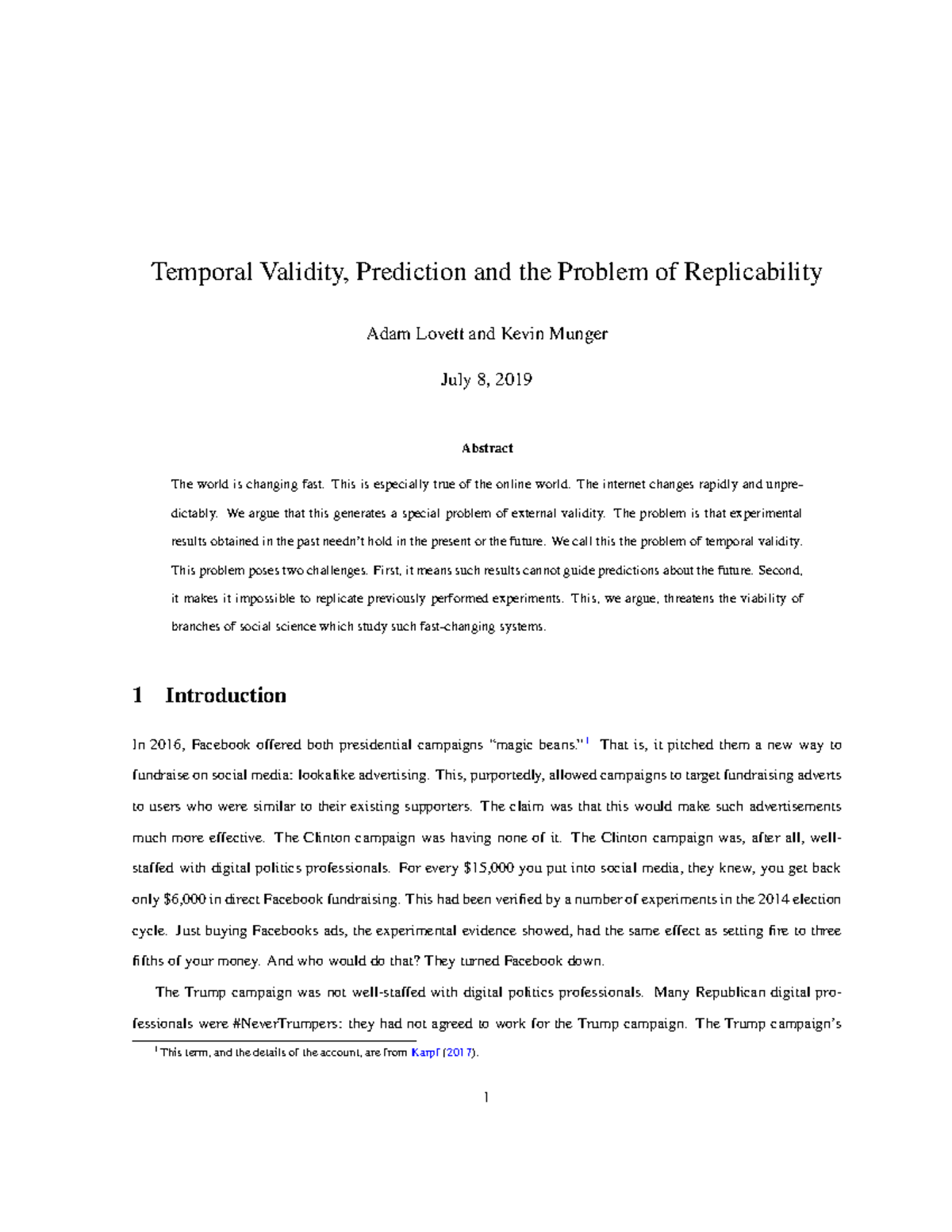 Temporal Validity Prediction Replicability - PS1005 - City - Studocu