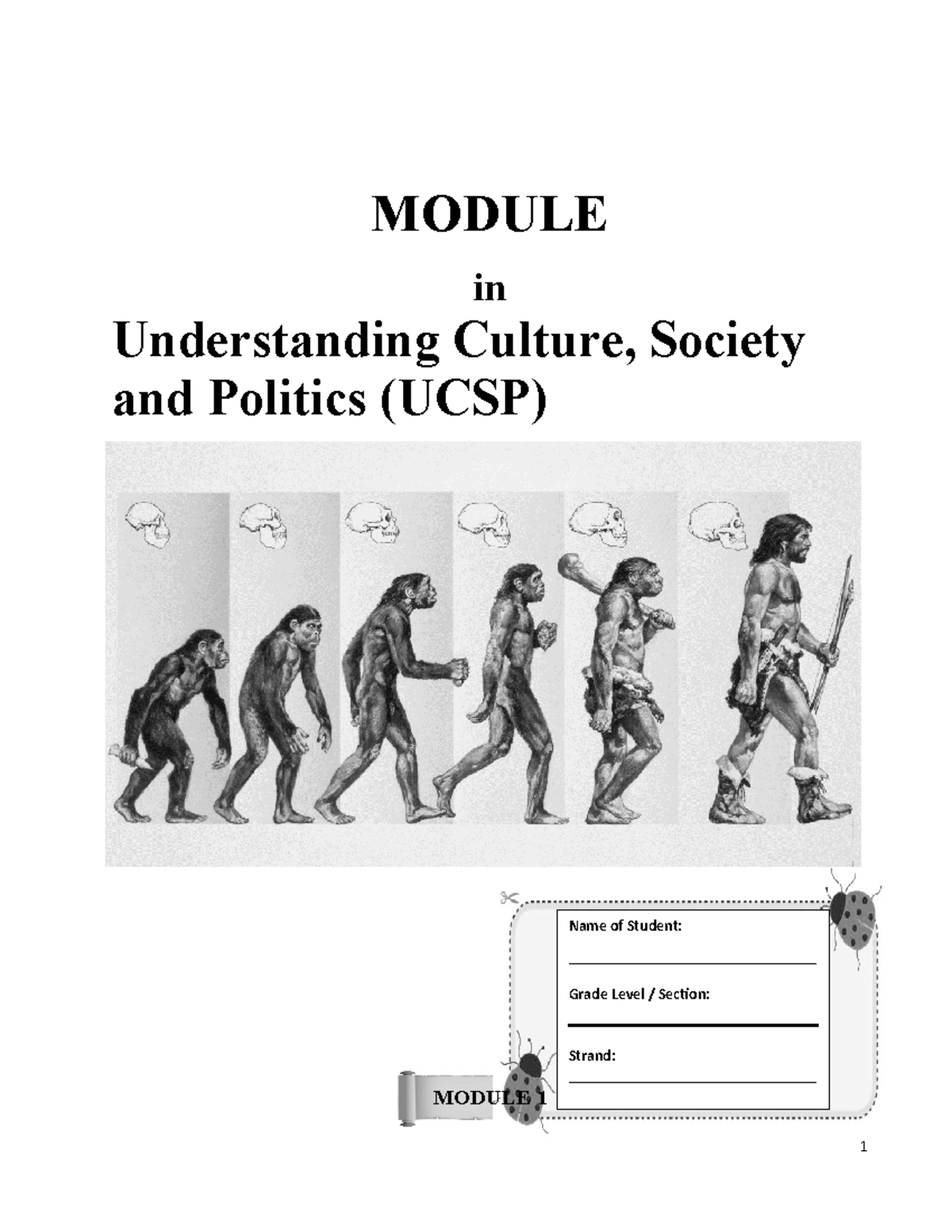Pdfcoffee - SDsds - MODULE in Understanding Culture, Society and ...