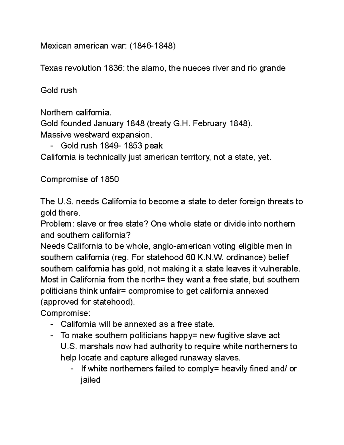 History of the US- mexican american war - Mexican american war: (1846 ...