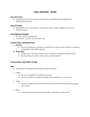 TOPIC ON PROTEINS (Biochemistry) - TOPIC : PROTEINS SUBJECT: MODULE 2 ...