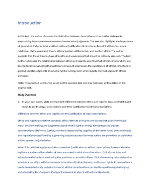 Unit 8 - Lecture - Introduction In this final unit we will address two ...