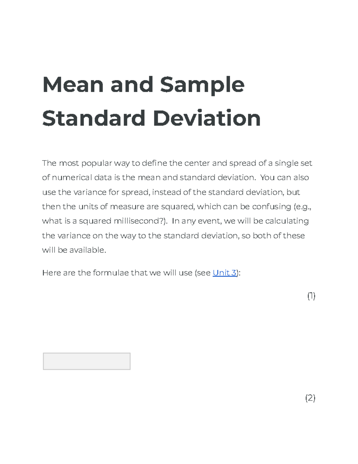 Standard Deviation Mean N at Phyllis Fetter blog