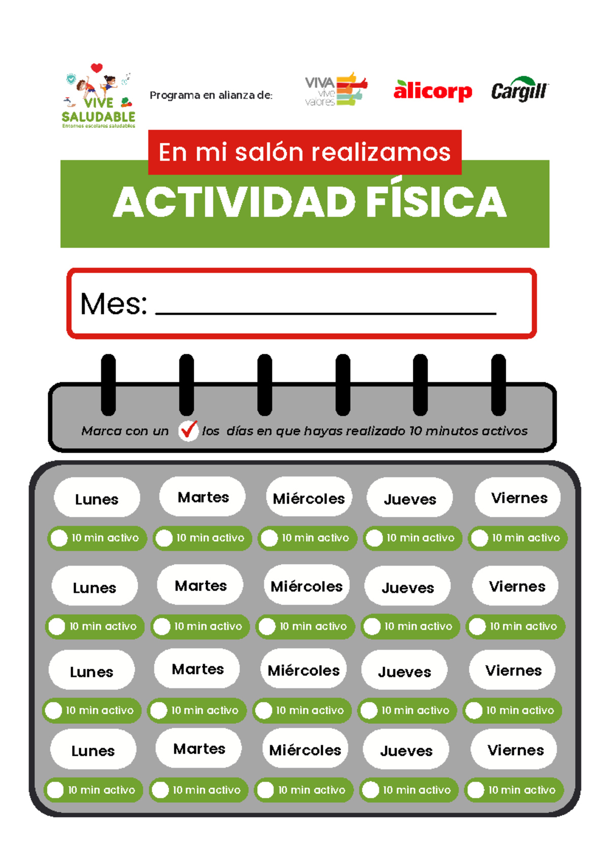 Actividad Física - EJERCICOS FISICOS - Circle the dates on the calendar ...