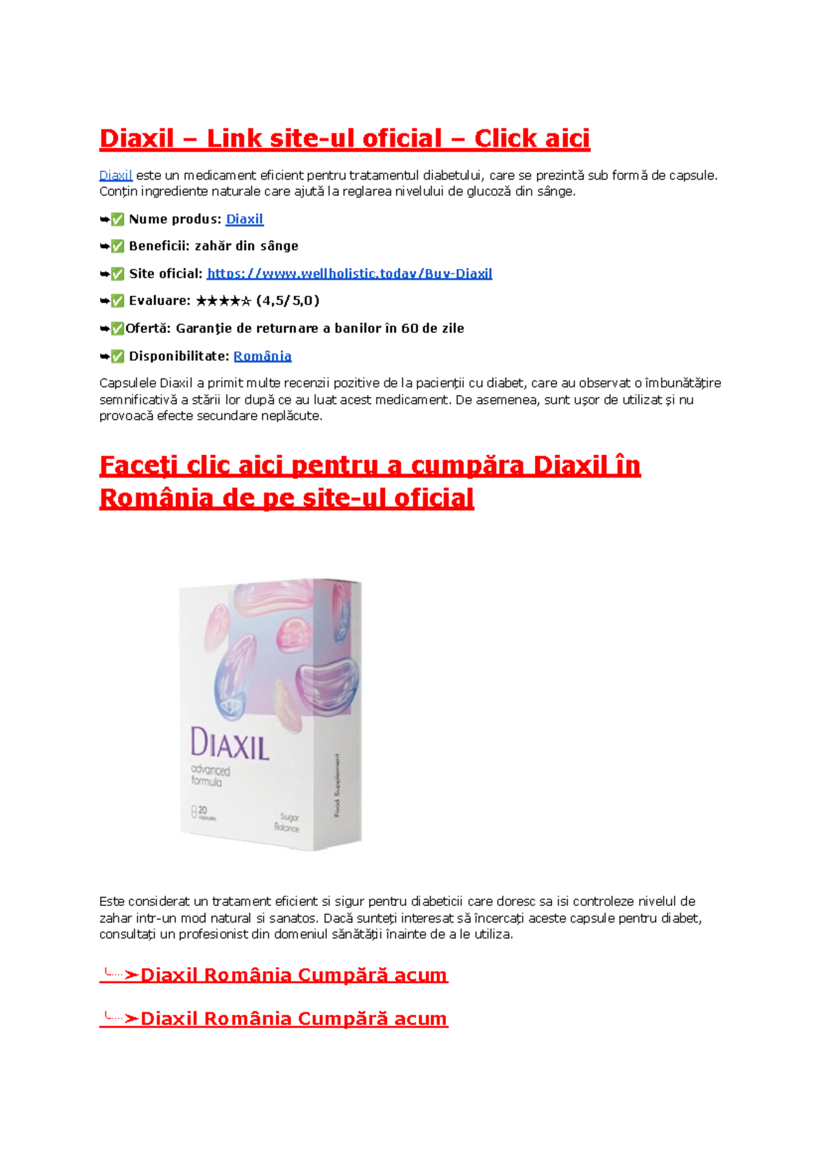 Diaxil Romania Recenzii - Diaxil – Link site-ul oficial – Click aici ...