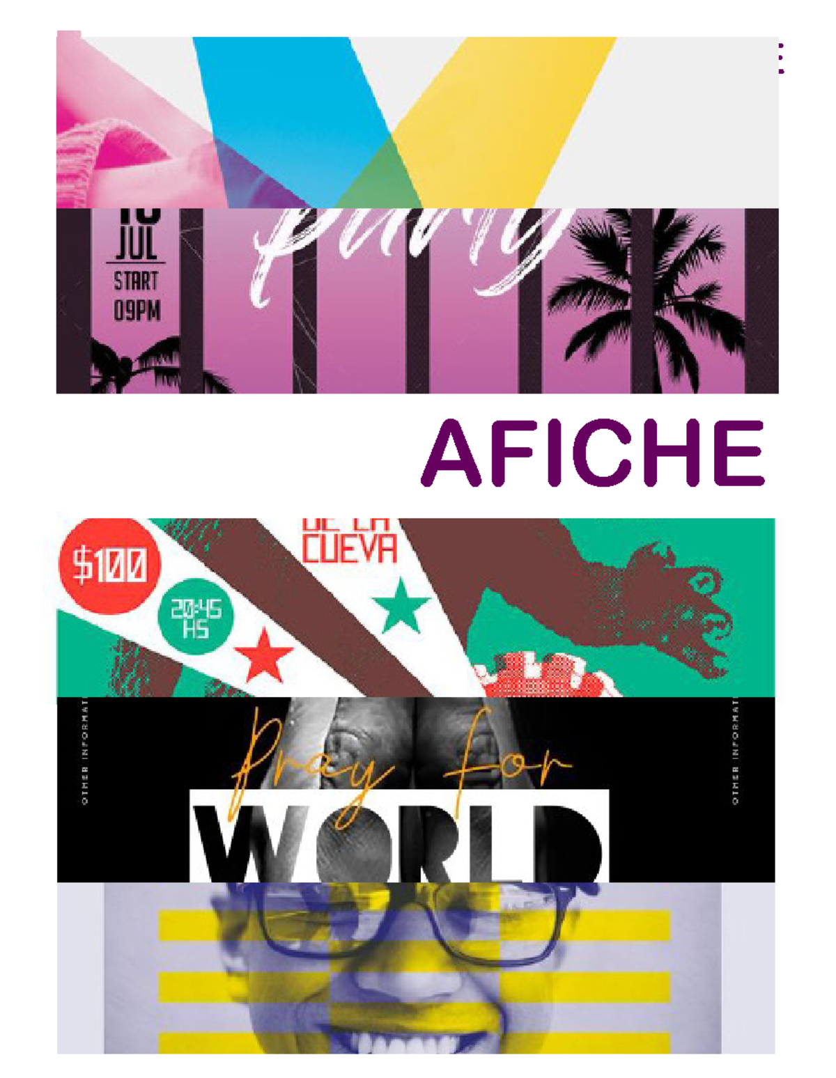 Afiche Teoria - AFICHE AFICHE ####### 02 AFICHE Denominamos AFICHE a un tipo de cartel que es ...