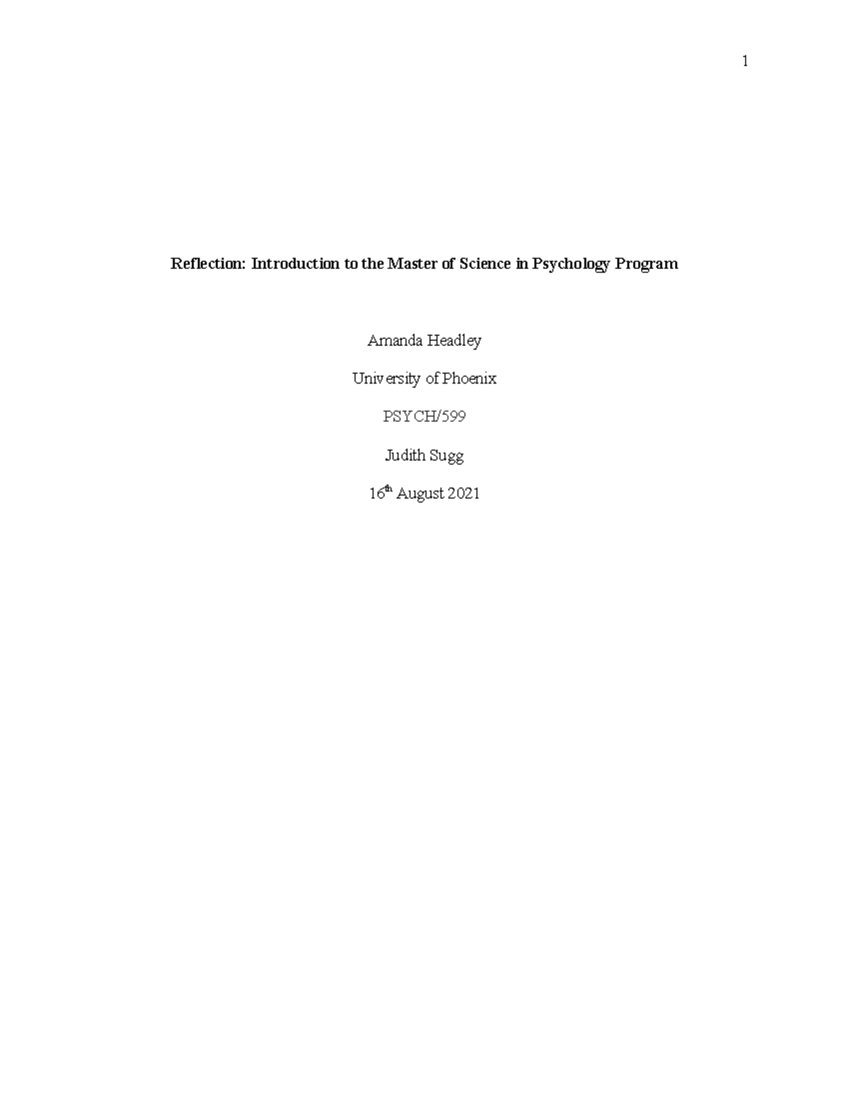 Wk+1 Assignment Reflection Introduction+to+the+Master+of+Science+in ...