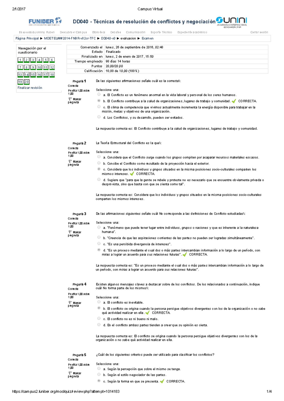 Conflictos y soluciones ...................................... - - Studocu