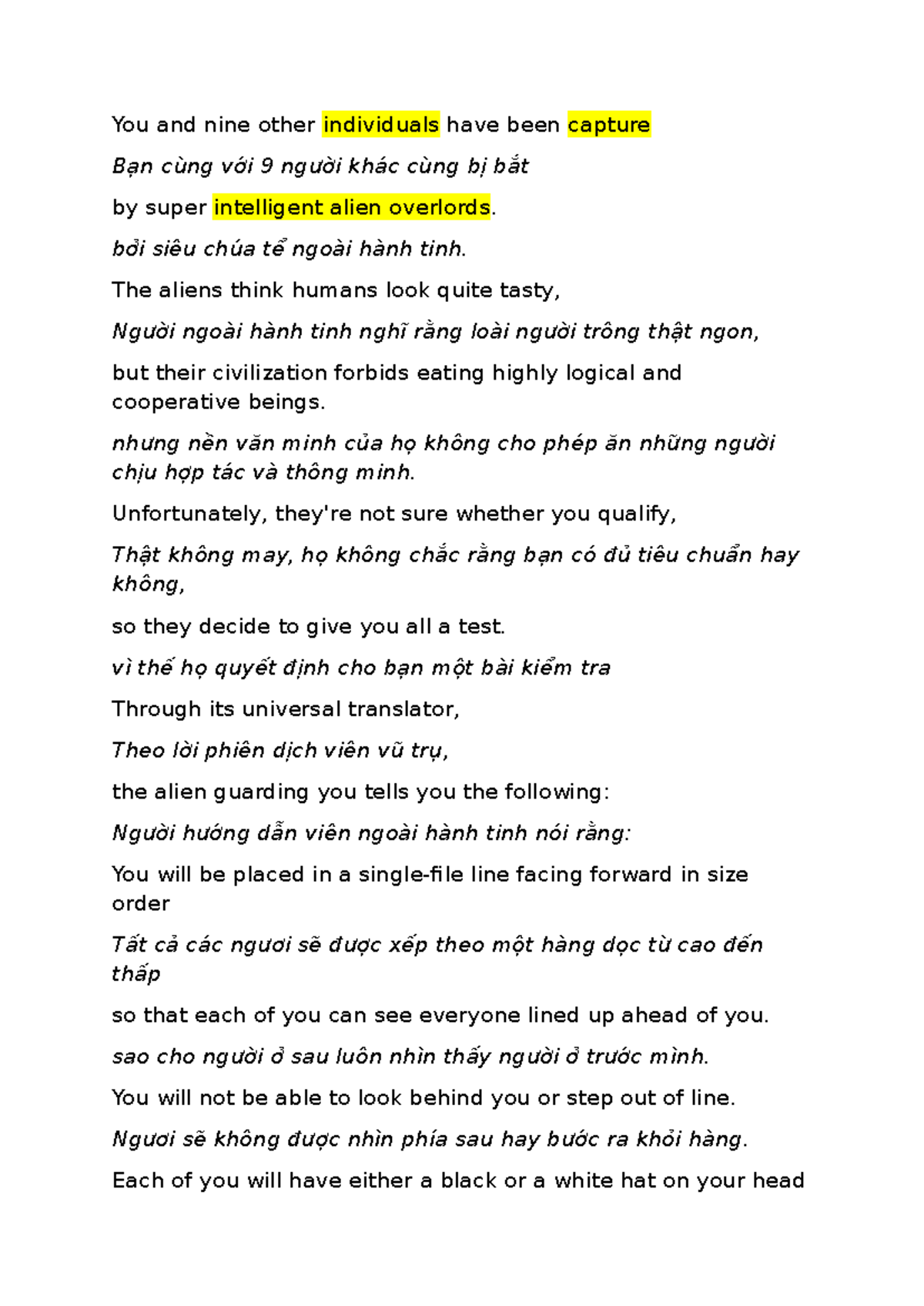 Can You Solve The Prisoner Hat Riddle - You and nine other individuals ...