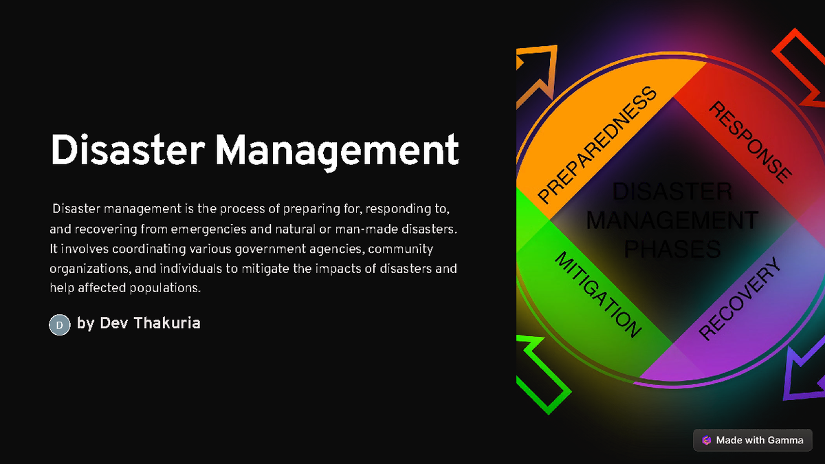 Disaster-Management - it is to help people - Disaster Management ...