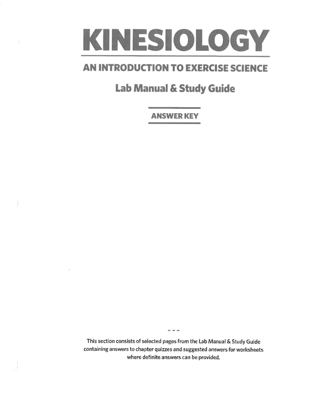 Kin workbook answer key - Studocu