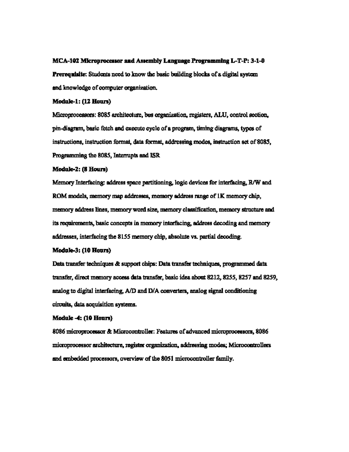 Microprocessor and Assembly Language Programming (MALP) - computer ...