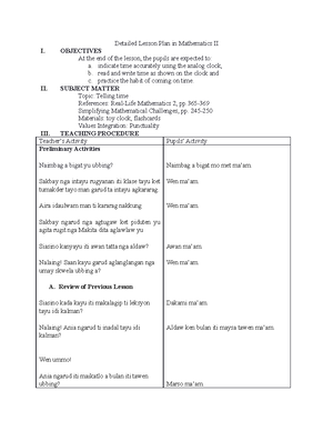 Detailed-Lesson-Plan- Monit- Kimberly-D - Education - Studocu