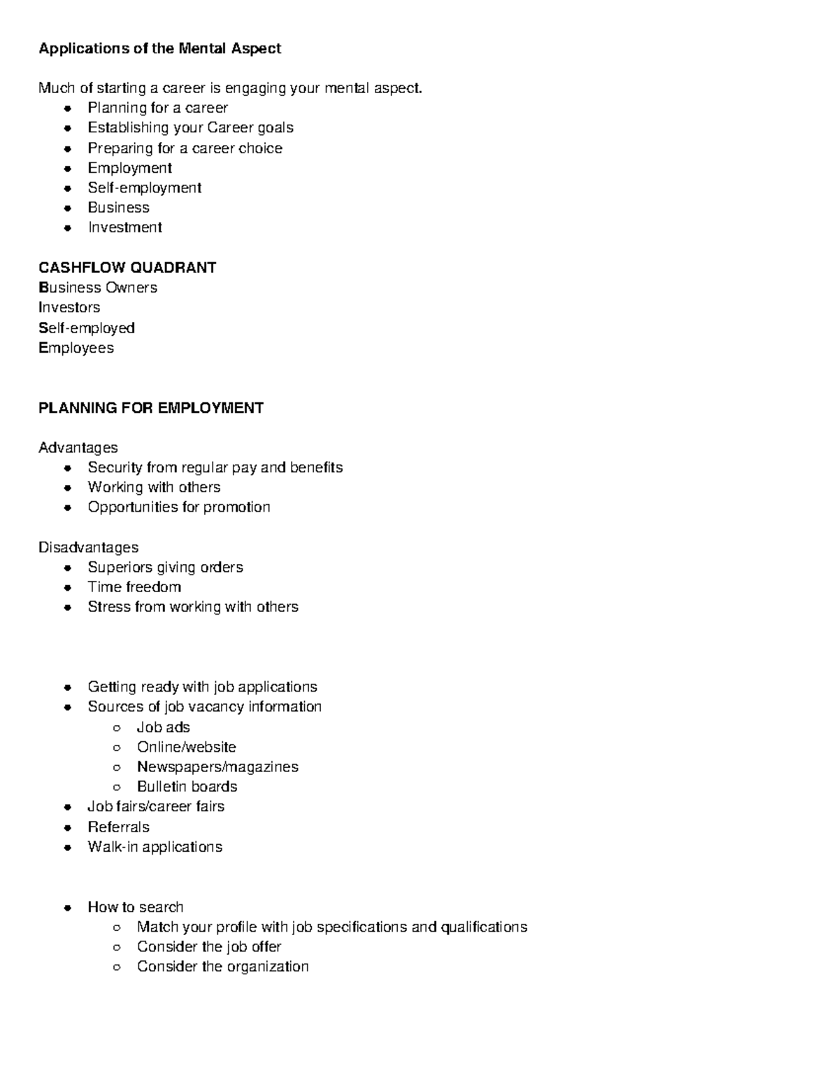 Perdev - Personal Development MIdterms - Applications of the Mental ...