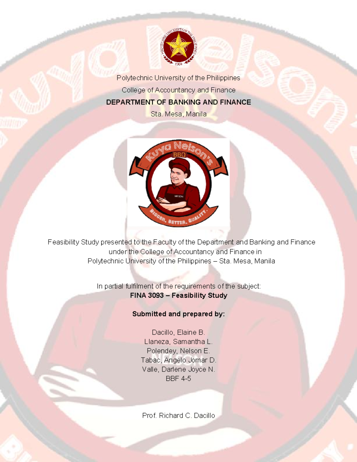 Feasibility-study compress - Polytechnic University of the Philippines ...