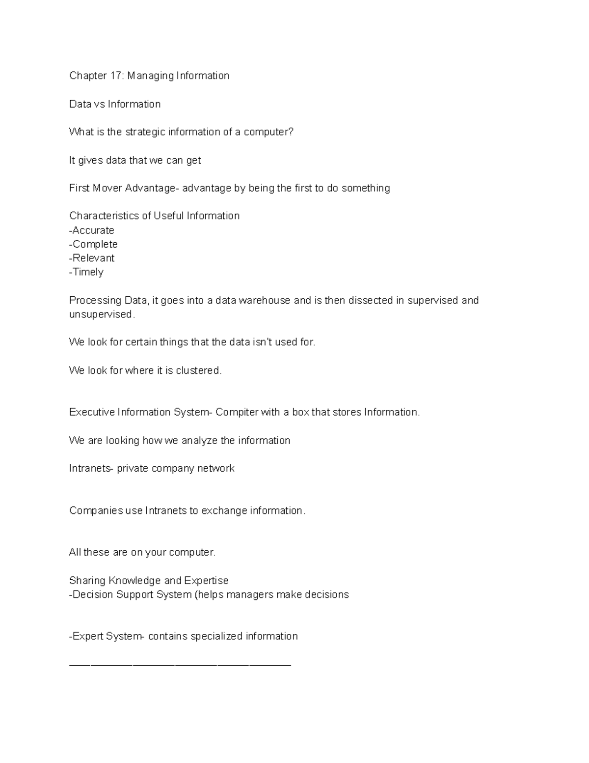 Principals of Management Chapter 17 Notes - Chapter 17: Managing ...