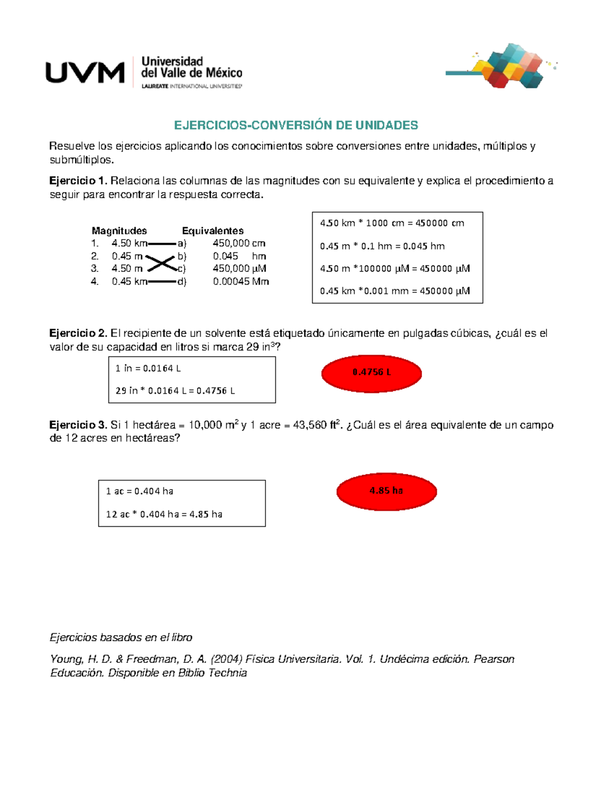 A1 CMG - Actividad - EJERCICIOS-CONVERSIÓN DE UNIDADES Resuelve los ejercicios aplicando los ...