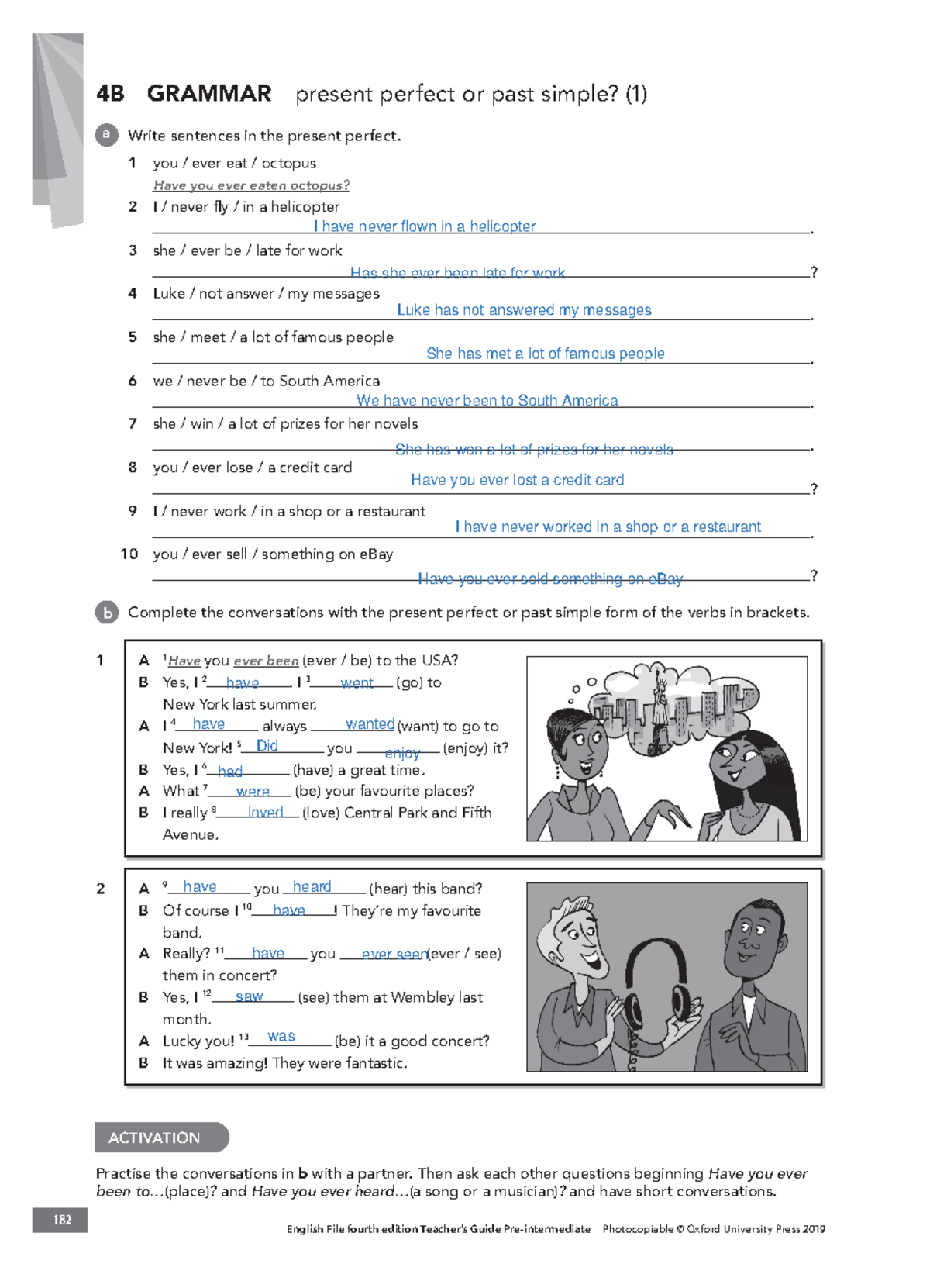 English File 4e Pre-intermediate TG PCM Grammar 4B - 182182 English F ile f ourth edition T ...