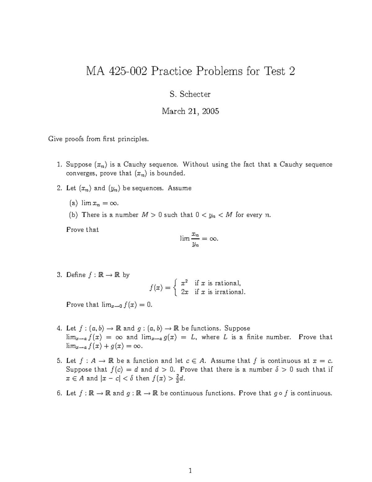 Practice test 2 - MA 425 - NC State University - Studocu