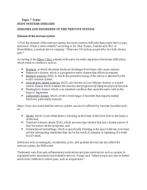 HSM 111 Lecture 3 Notes - for introduction to human anatomy - Topic 3 ...