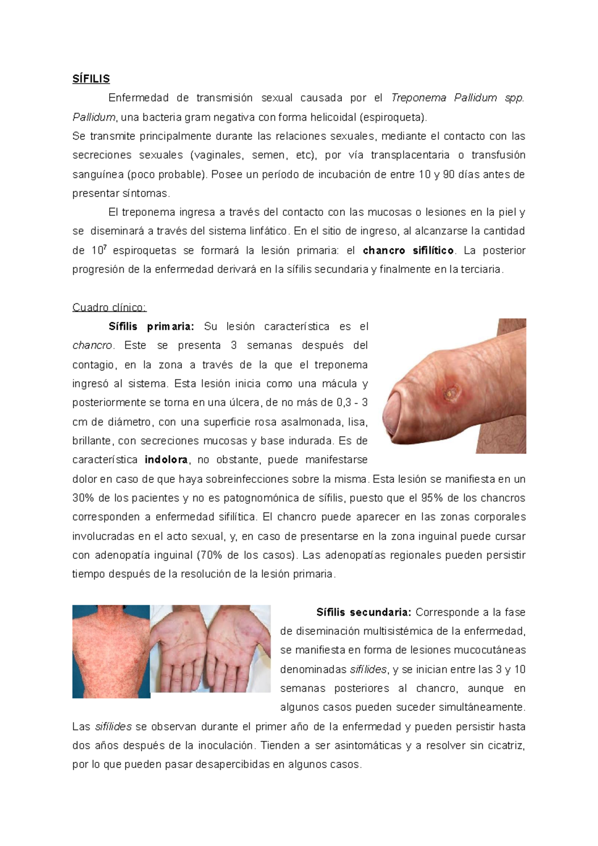 Medicina Interna - ETS - Clínica y tratamiento de Sífilis, VIH y otras ...