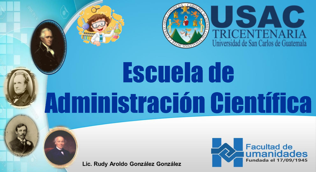1.2. Escuela de administracion cientifica - Escuela de Administración ...