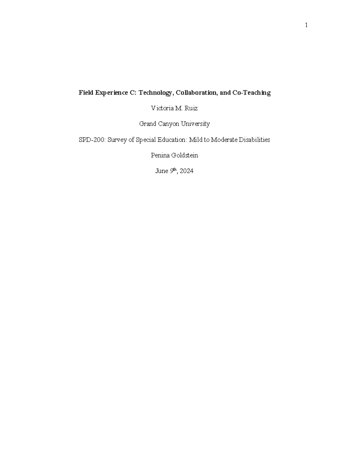 Field Experience C Reflection - Field Experience C: Technology ...