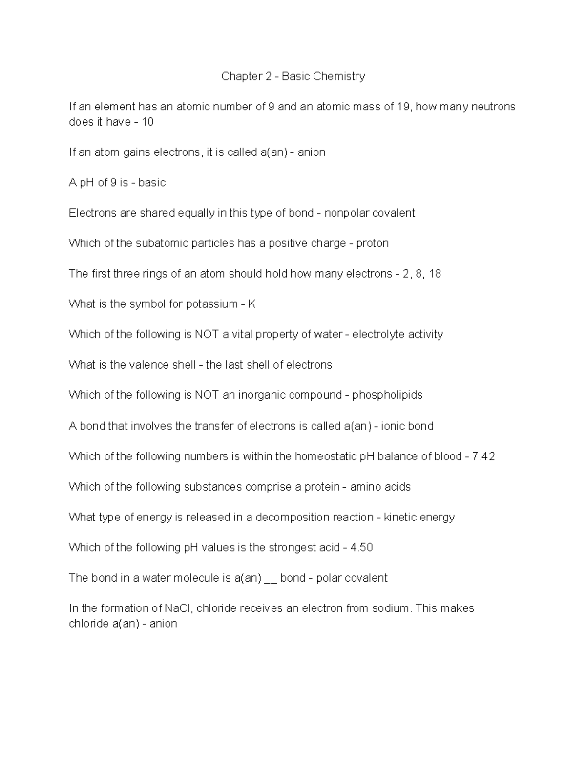 Untitled document - Notes on Basic Chemistry. - Chapter 2 - Basic ...