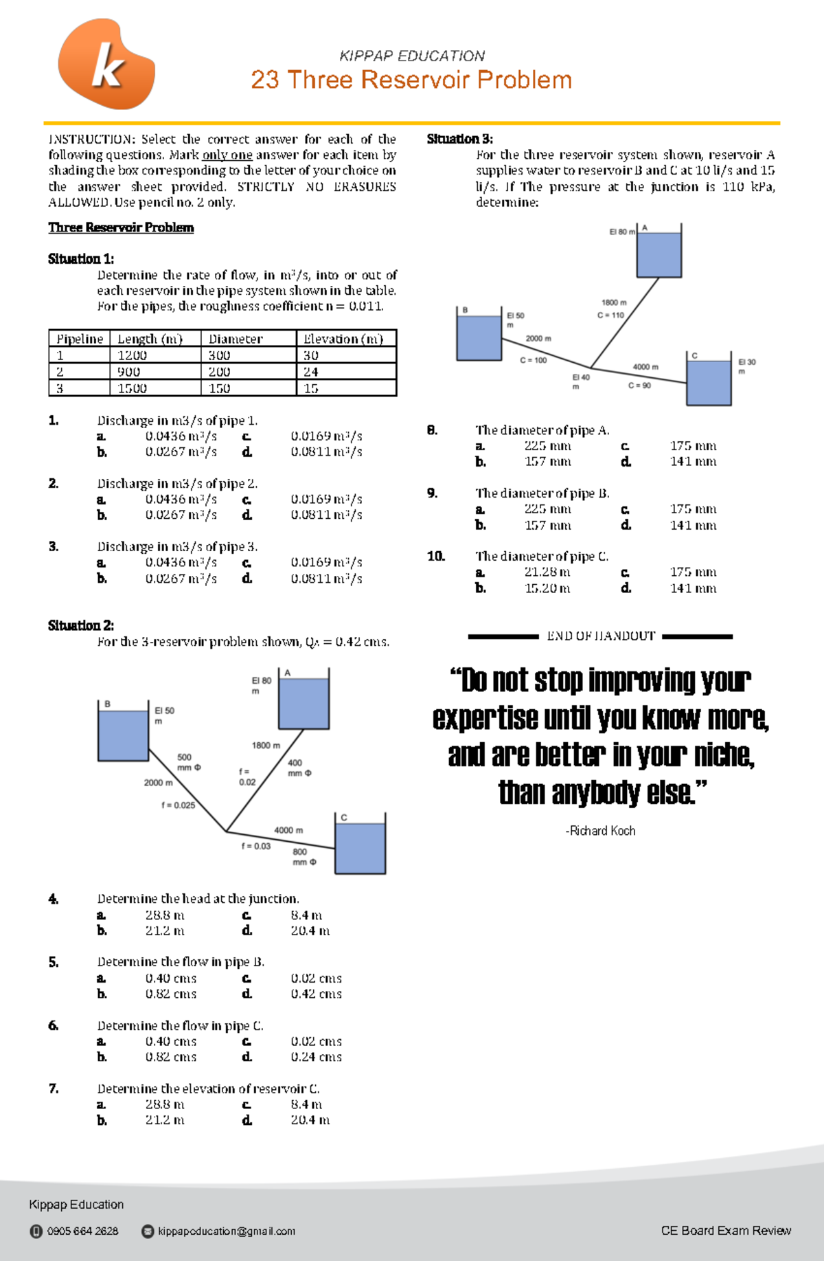Kippap-Handout-GH (23 Three Reservoir Problem) - KIPPAP EDUCATION 23 ...