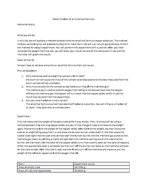 Experiment 9- Thermochemistry 2022-2023 (4) finished - Experiment 9 ...