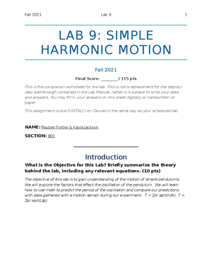 Lab3-Motion In 1D-Worksheet-v2 - LAB 3: MOTION IN 1D Fall 2021 Final ...