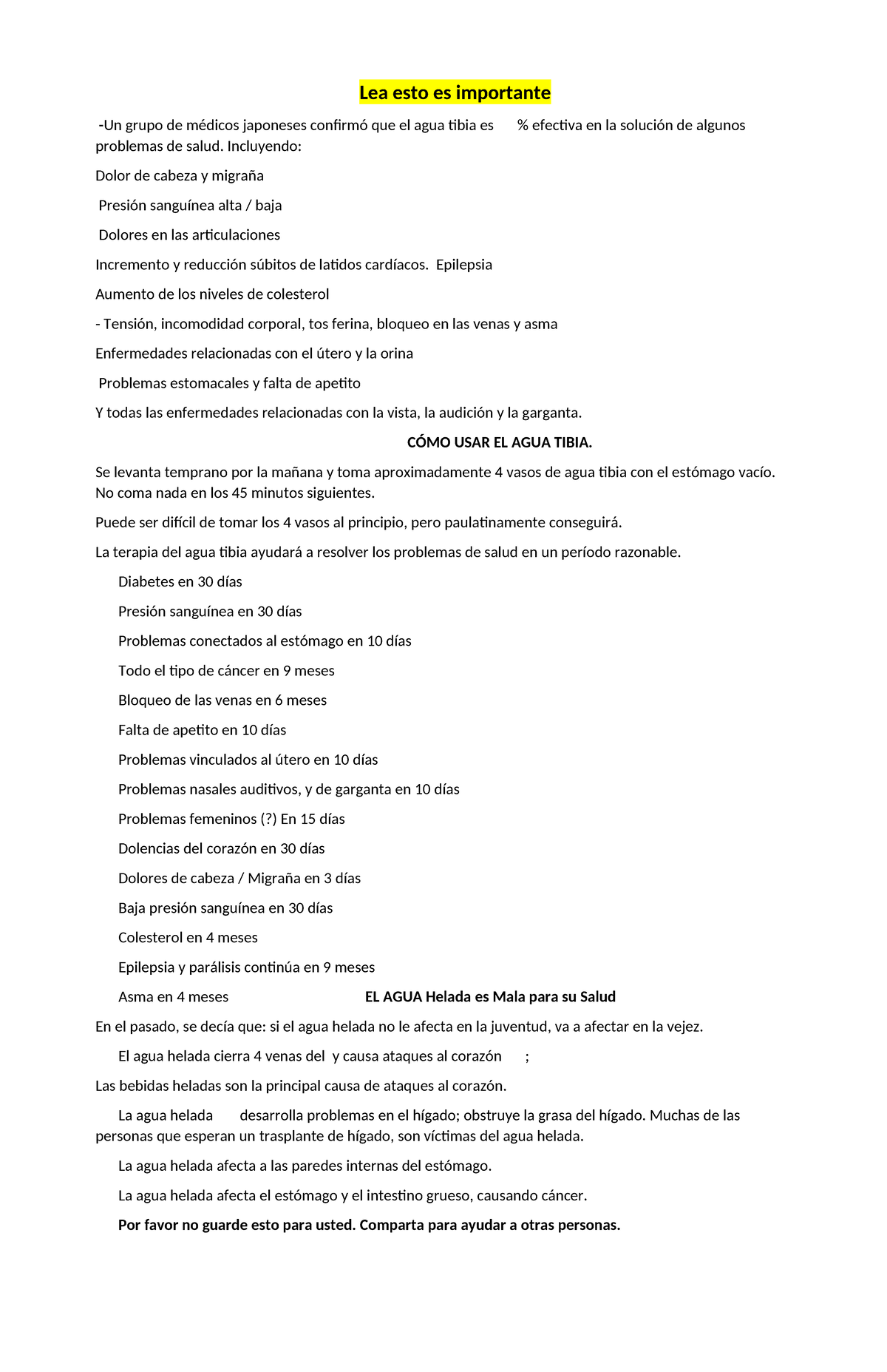 El Agua y sus veneficio - vida - 💦Lea esto es importante 💦 Un grupo de ...
