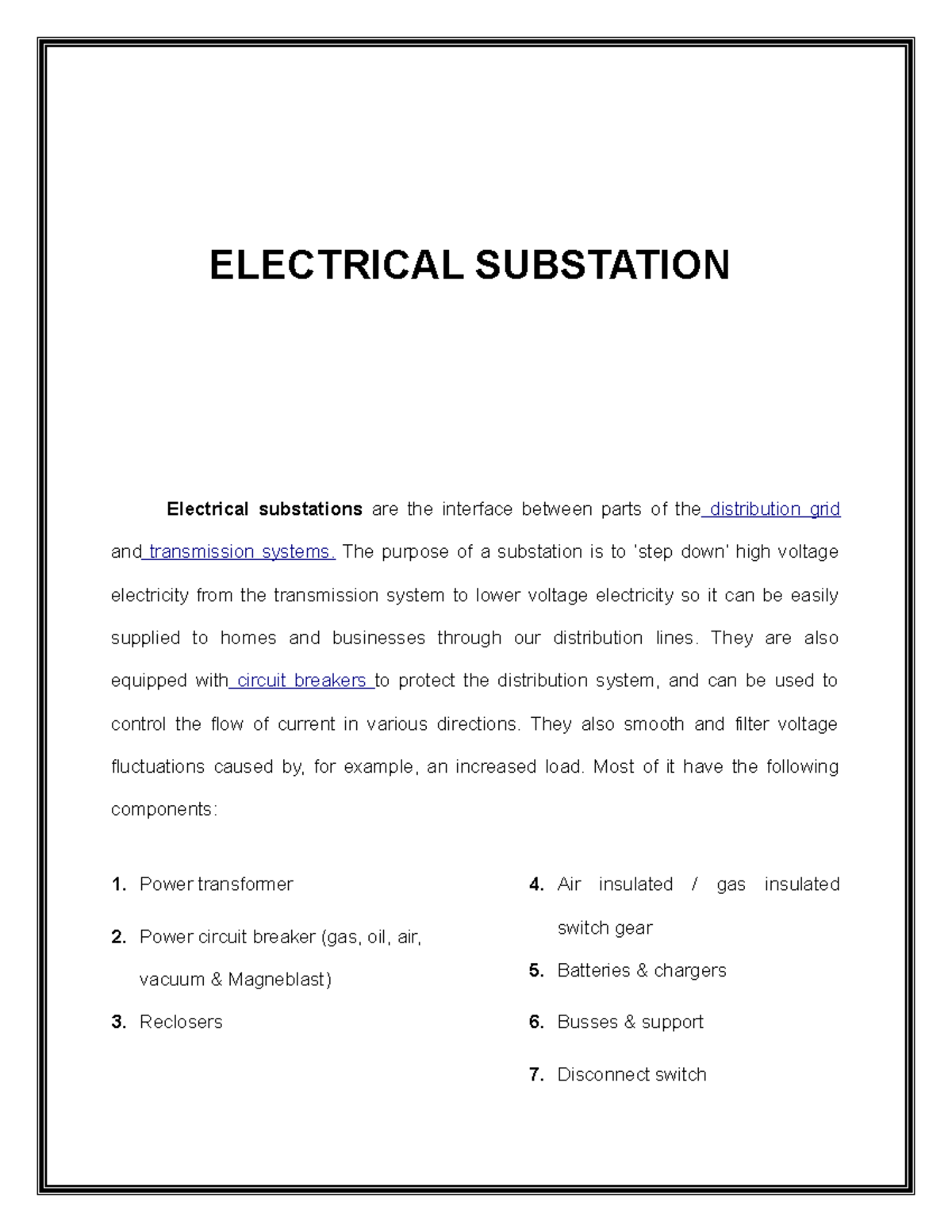Electrical Substation In French Language at Hudson Adeline blog
