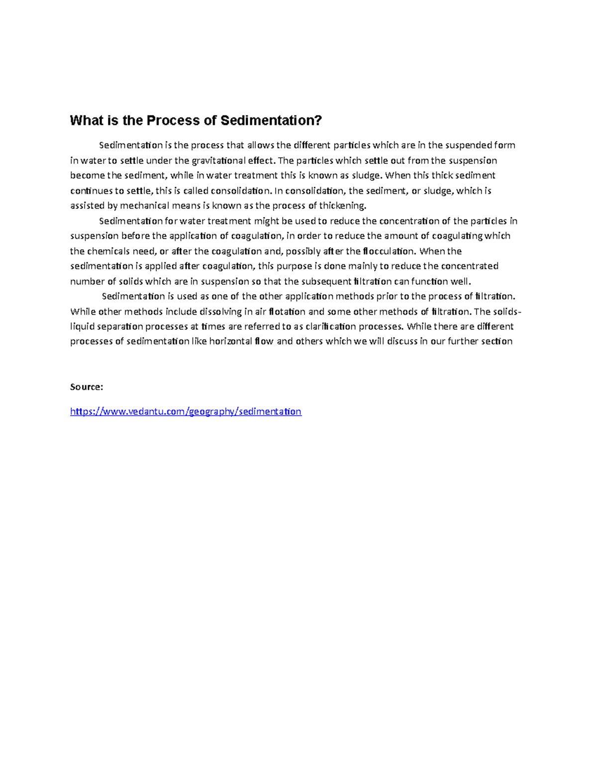 Process-of-Sedimentation - What is the Process of Sedimentation ...